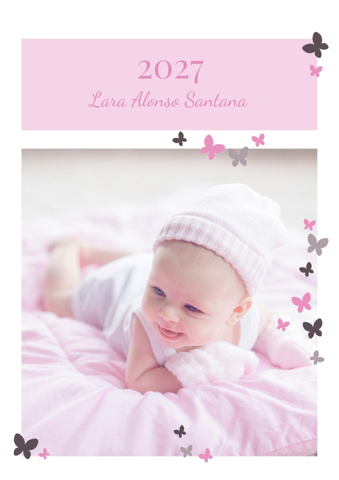 Mariposas revoloteando - Calendario de pared personalizado | Optimalprint