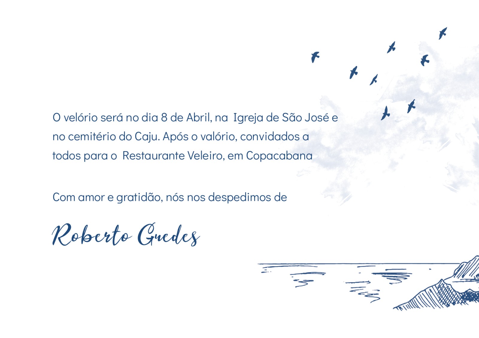 Convite para Velório | Optimalprint